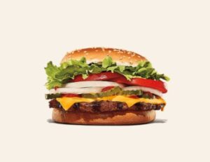 Whopper with Cheese - Burger King Menu in Canada with Prices - Burger ...